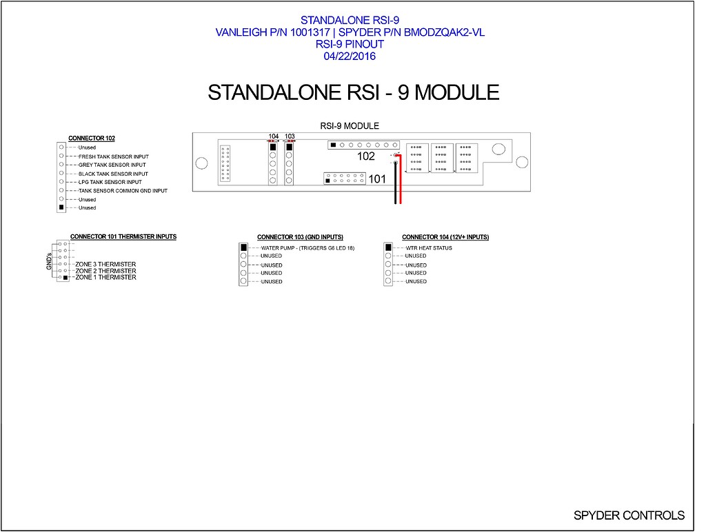 Spyder G6 and G12 Pinouts - Electrical - Vanleigh RV Owners